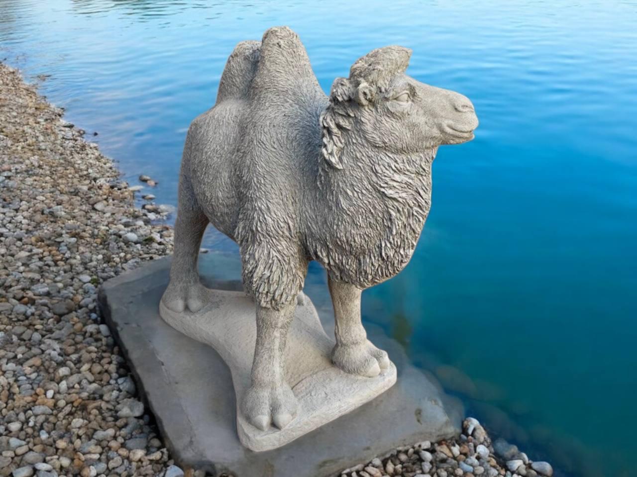 Extra Large Camel Standing on Base Figure, Realistic Camel Figurine ...