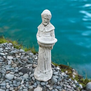 Massive Monk Holding Dish Statue, Religious Monk Sculpture, Monk Man ...