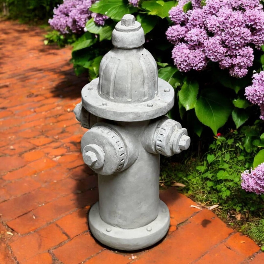 Detailed Fire Hydrant Figure, Fire Hydrant for Yard or Garden, Cement ...