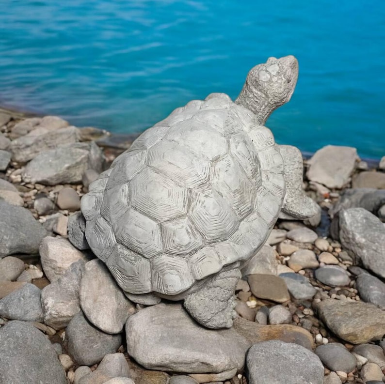 Large Turtle Box Statue, Massive Turtle Box Sculpture, Detailed ...