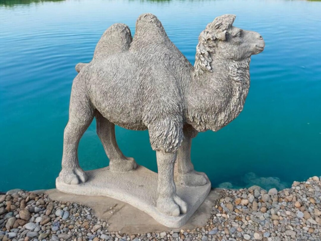 Extra Large Camel Standing on Base Figure, Realistic Camel Figurine ...