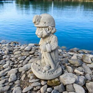 Coal Miner Statue, Concrete Coal Miner Figure, Old Prospector Sculpture ...
