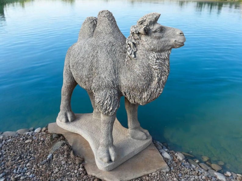 Extra Large Camel Standing on Base Figure, Realistic Camel Figurine ...