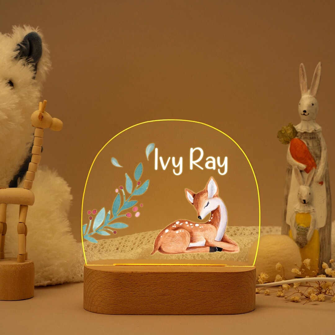 Baby Night Light With Name ,baby Shower Gift,kids Baby Bedroom LED Lamp ...