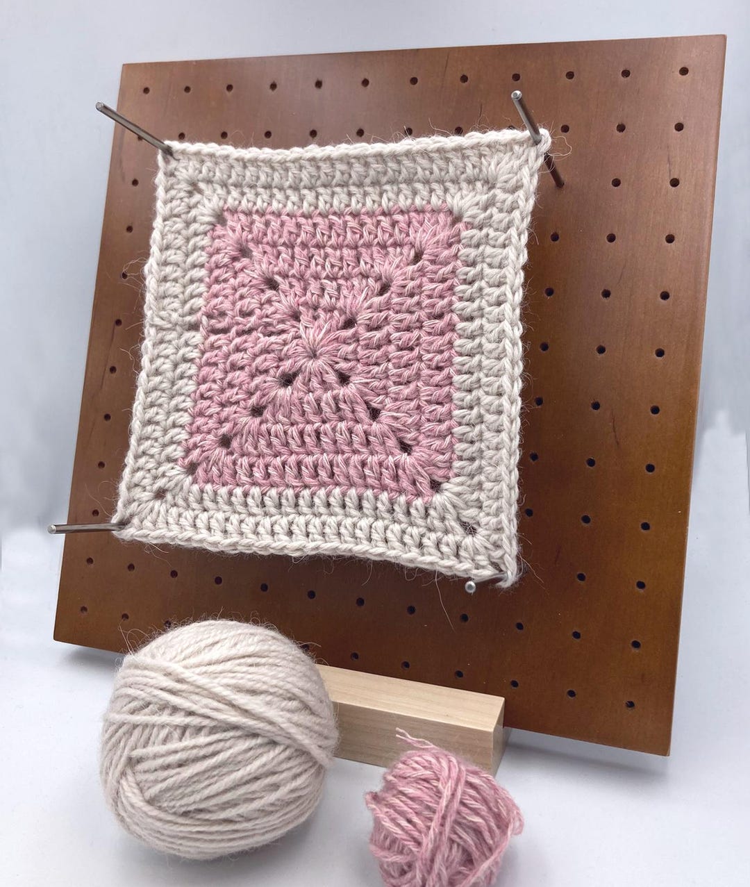 Crochet Granny Square, Blocking Board With Steel Rods, 3.6" , Granny ...