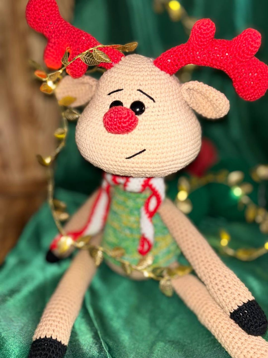 Crocheted Deer Amigurumi: 21 Inch Stuffed Animal, Hypoallergenic - Etsy
