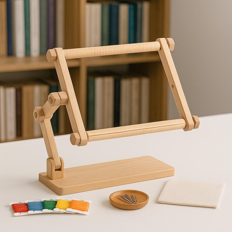 Tabletop Embroidery Stand, With 7x10 IN Frame Ratation 360, Organic ...