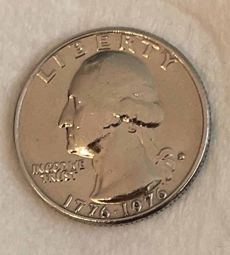 1976-D Washington Quarter 25 Cent 200th Anniversary Independence of USA ...