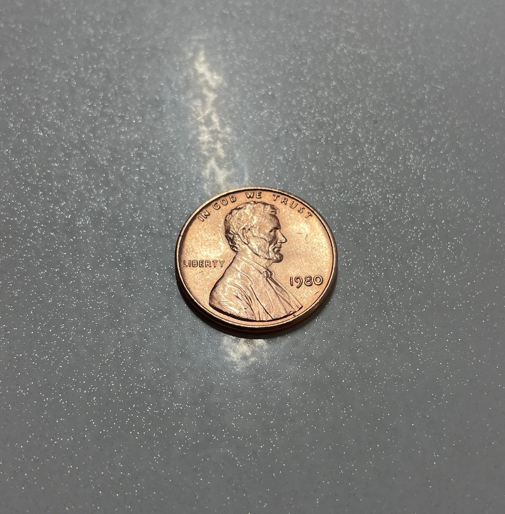 1980 No Mint Mark Lincoln Penny US Coin Mint State Highly Sought-after ...