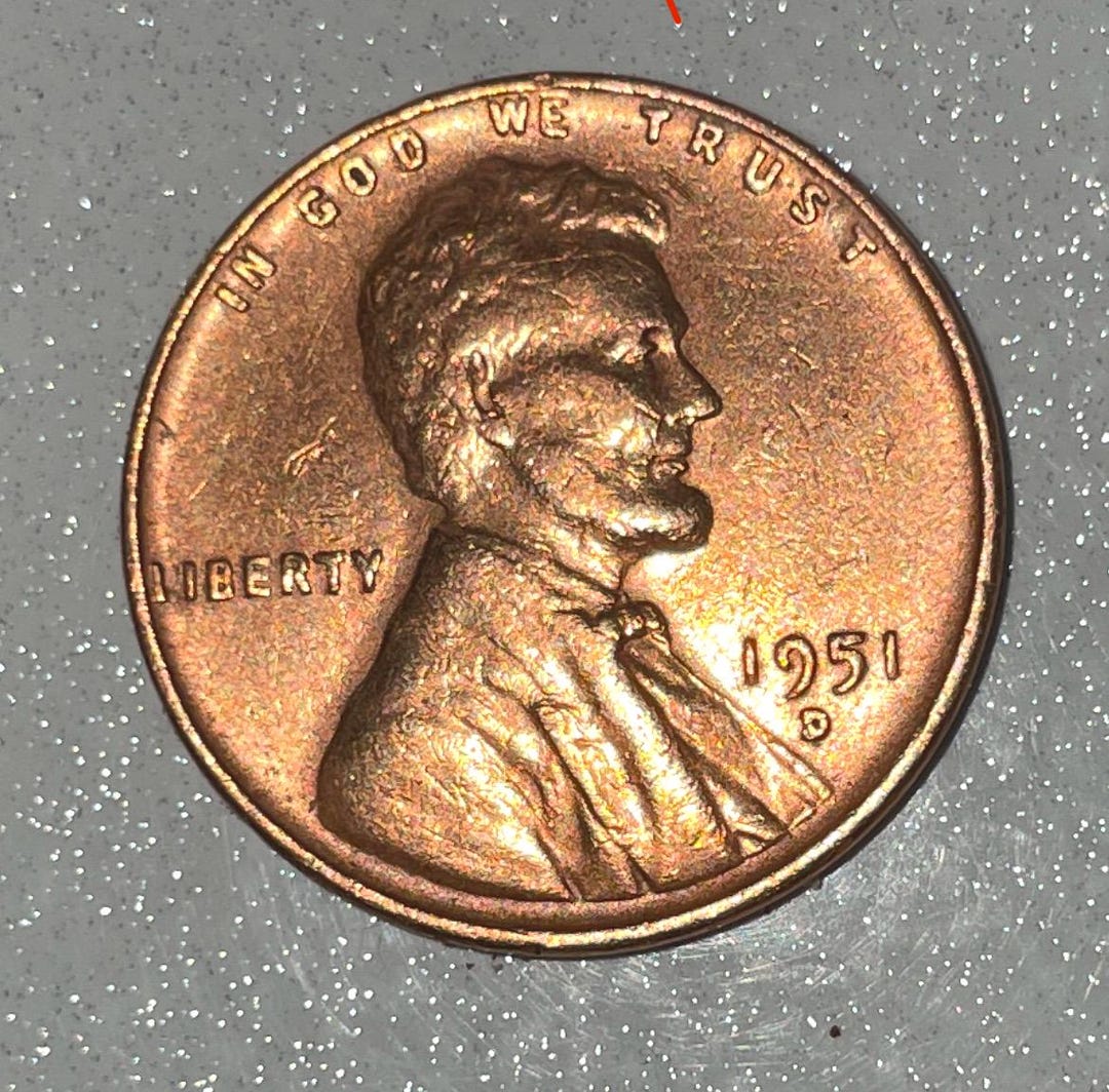 1950s Vintage Coins Lincoln Wheat Pennies US 1 Cent All Grades and ...