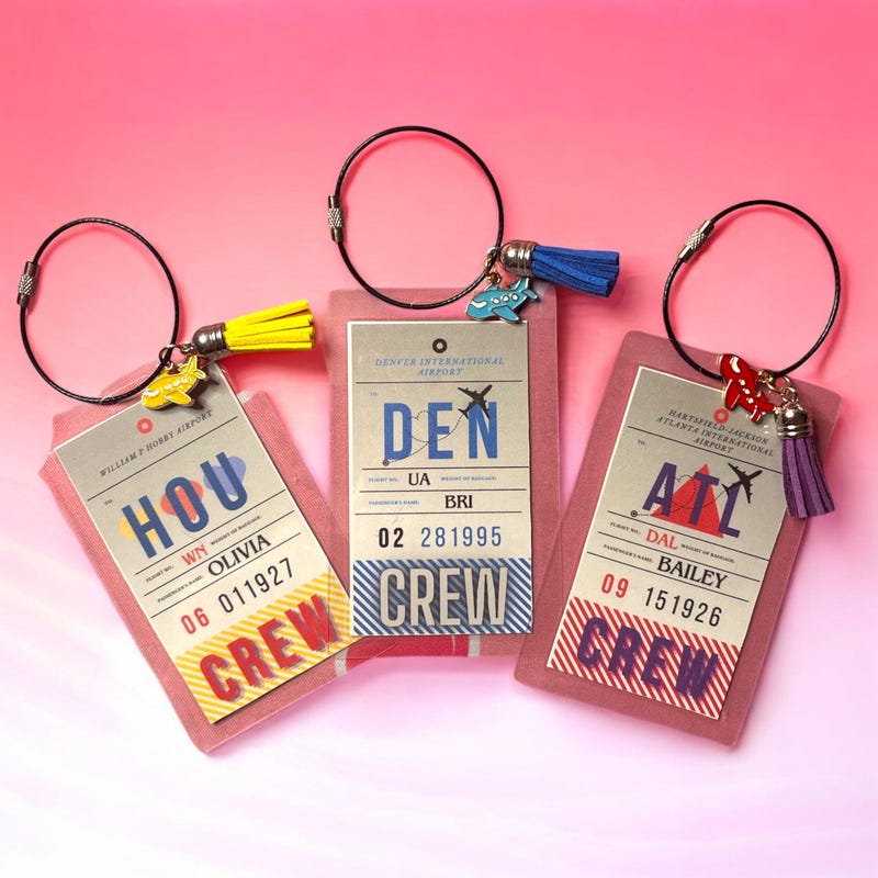 Airline Luggage Tags - Etsy