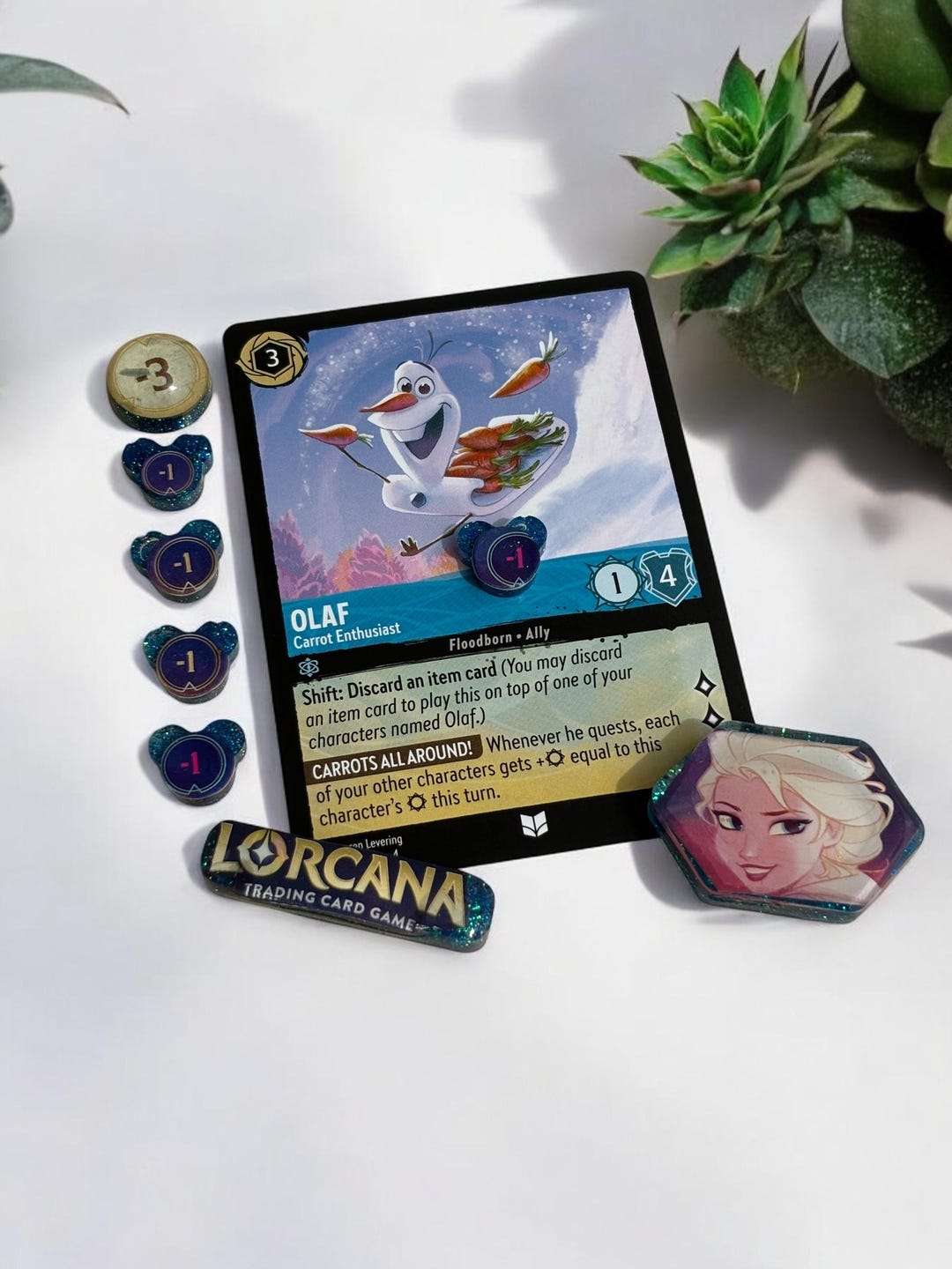 Lorcana Damage Counter Set Disney Frozen Elsa - Etsy