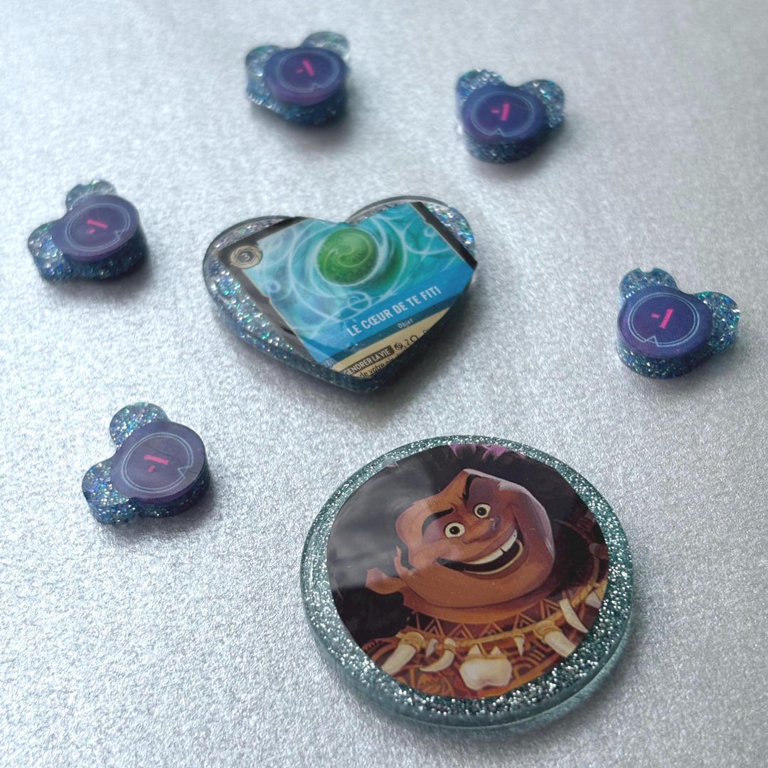 Lorcana Token Set Disney TCG Maui Moana Motunui Damage Counters - Etsy