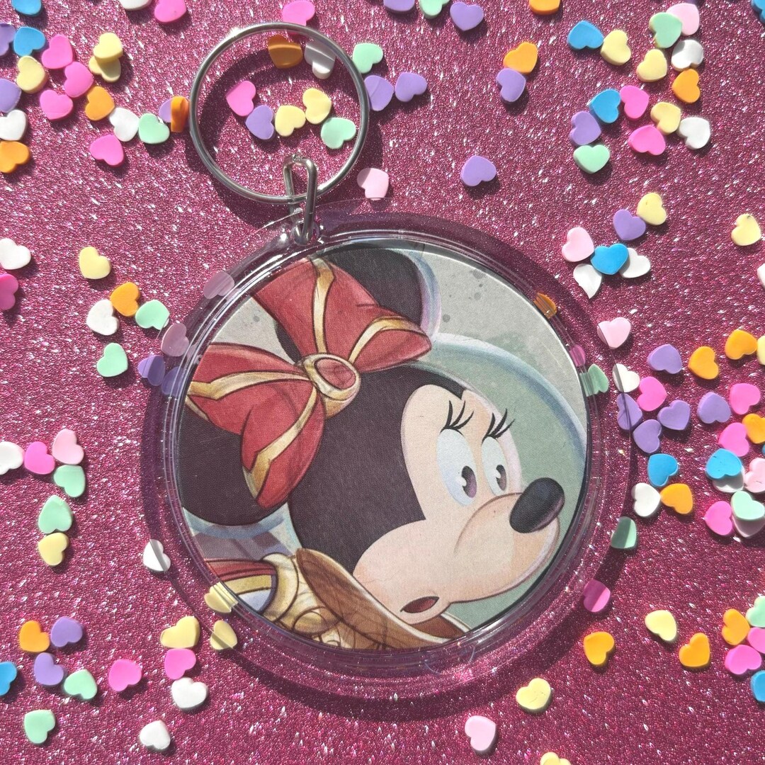 Lorcana Keychain Bag Charm Minnie Mouse Explorer Disney Accessories - Etsy