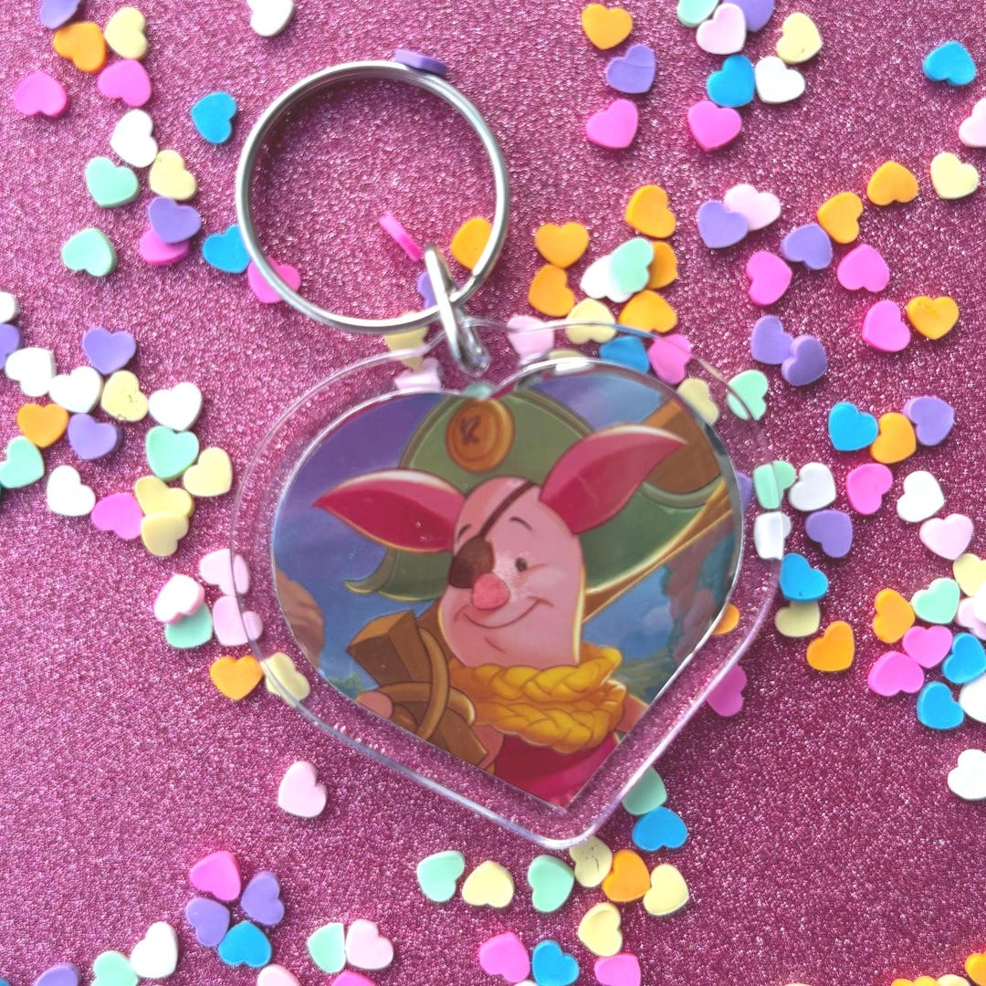 Lorcana Keychain Bag Charm Pirate Piglet Disney Accessories - Etsy