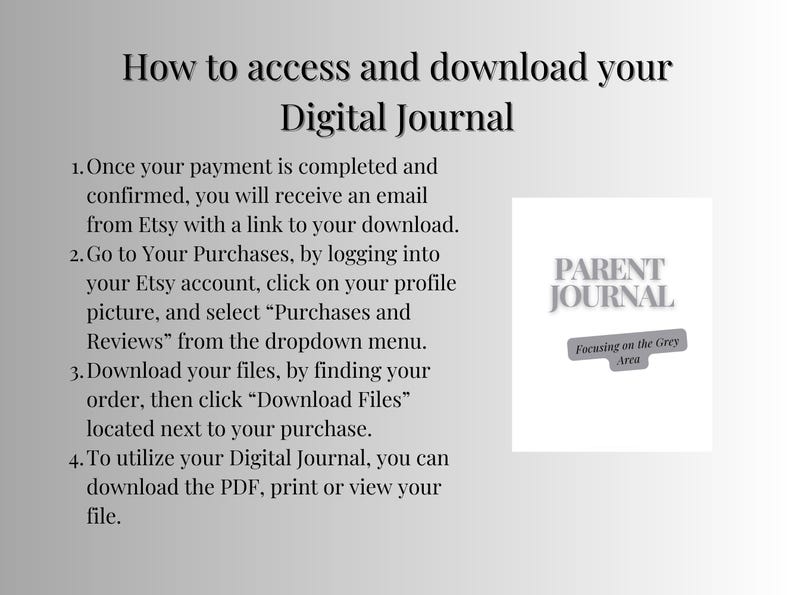 Parent Journal Printable, Parent Journal Printable, Parent Coaching ...