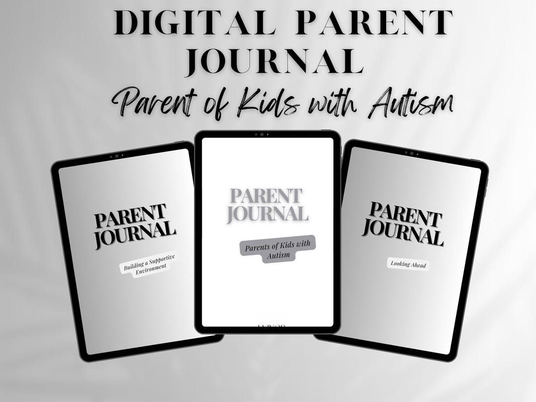 Parent of Kids With Autism Journal Printable, Parent Journal, Parent ...