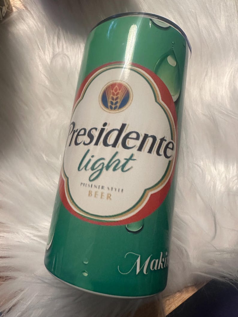 20 Oz Tumbler Presidente Beer - Etsy