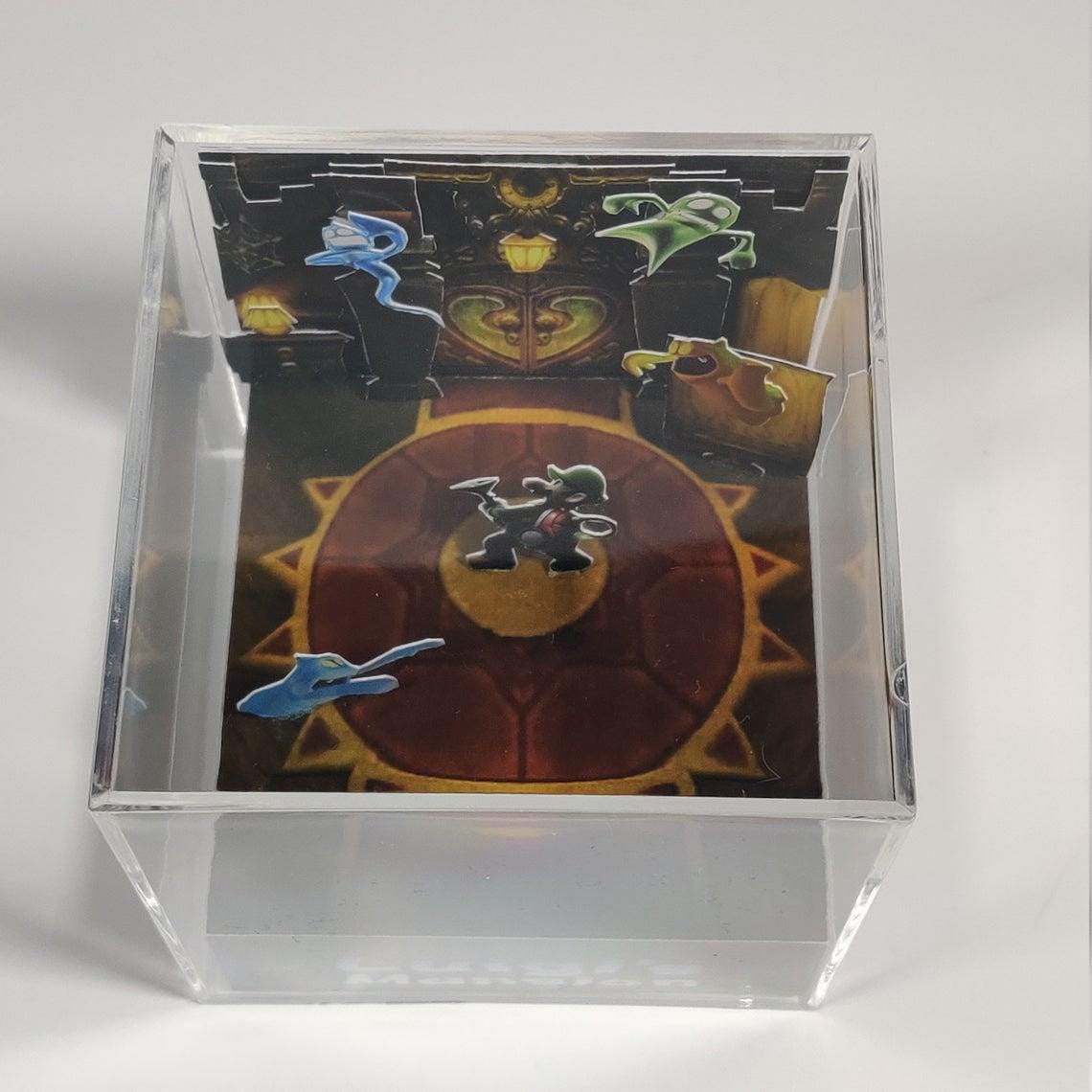 Luigi’s Mansion 3D Cube Diorama - Etsy