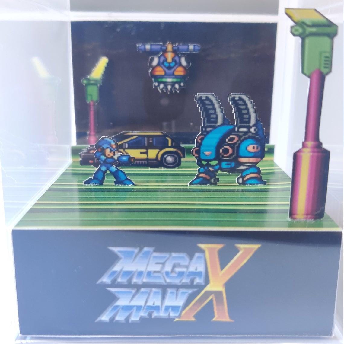 Megaman X 3D Cube Diorama - Etsy