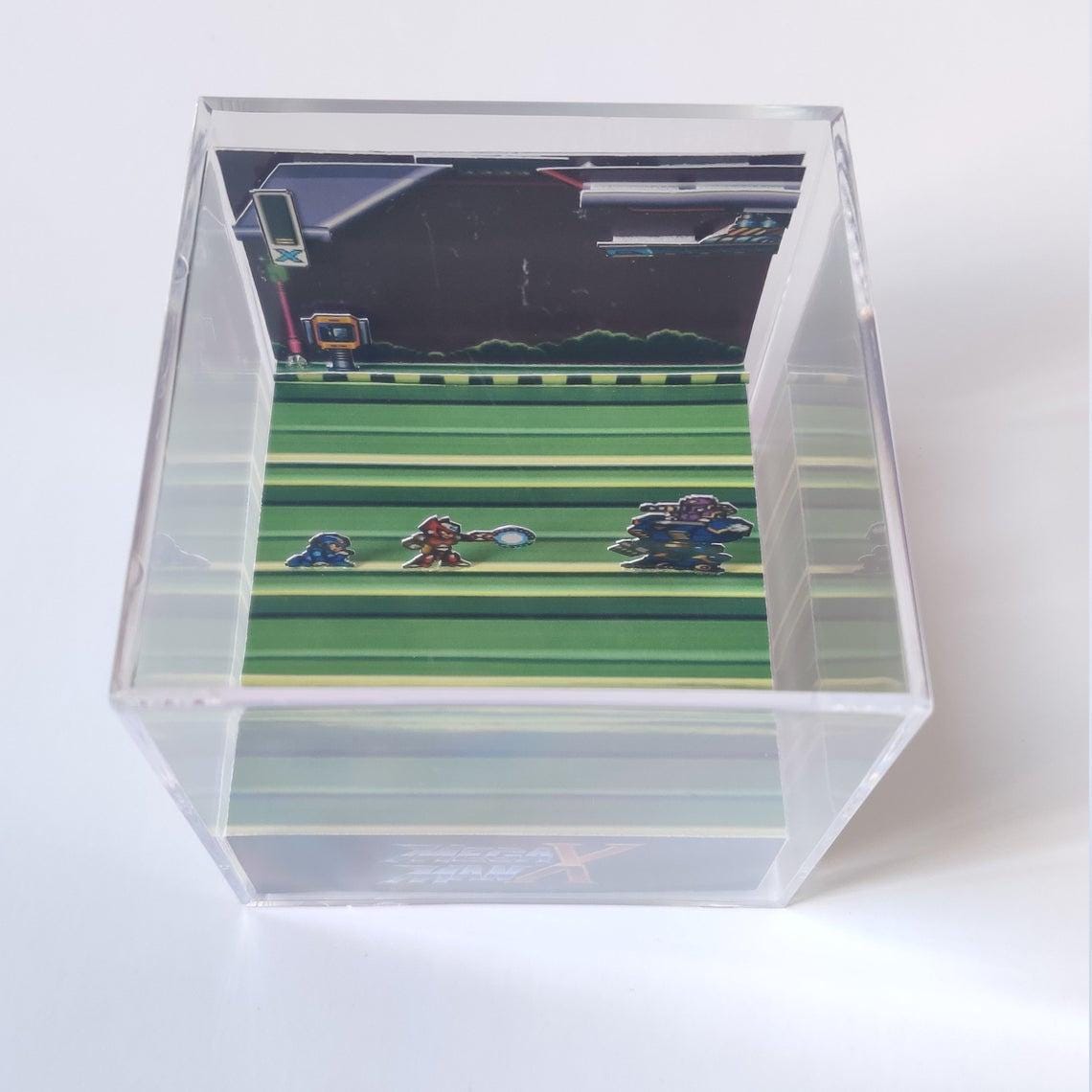 Megaman X Vs Vile 3D Cube Diorama - Etsy