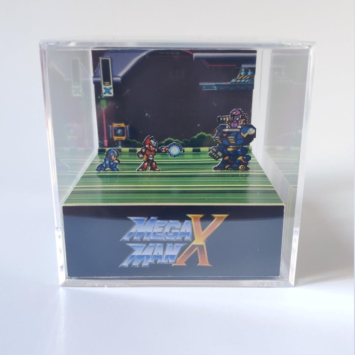 Megaman X Vs Vile 3D Cube Diorama - Etsy