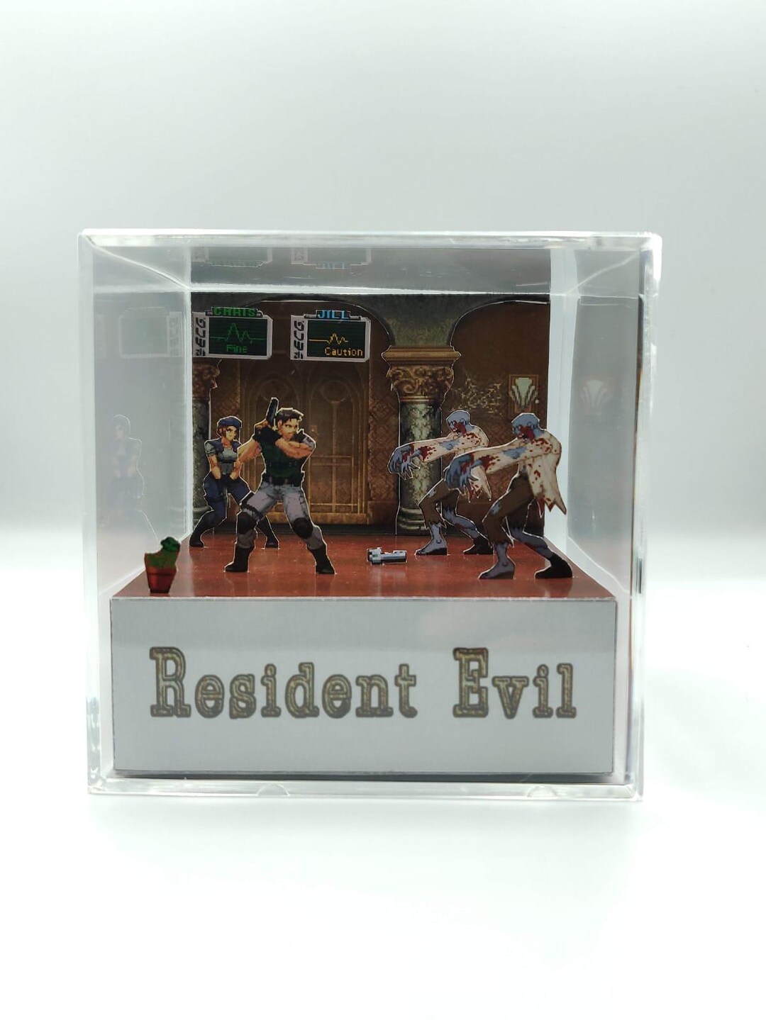 Resident Evil “biohazard” 3D Cube Diorama - Etsy