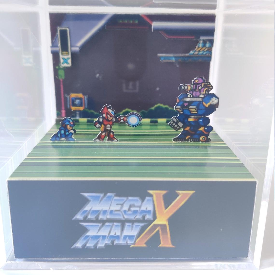 Megaman X Vs Vile 3D Cube Diorama - Etsy