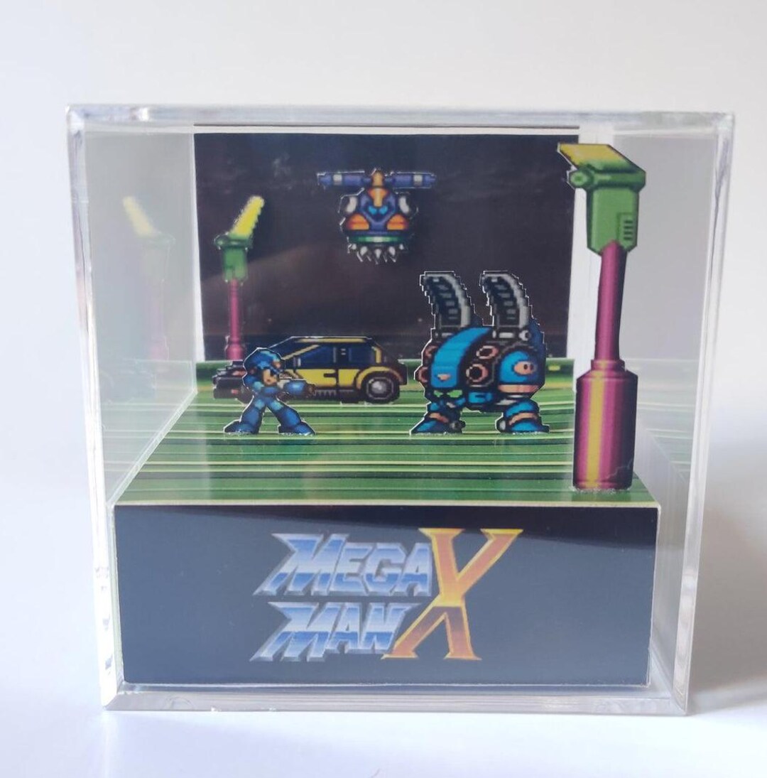 Megaman X 3D Cube Diorama - Etsy