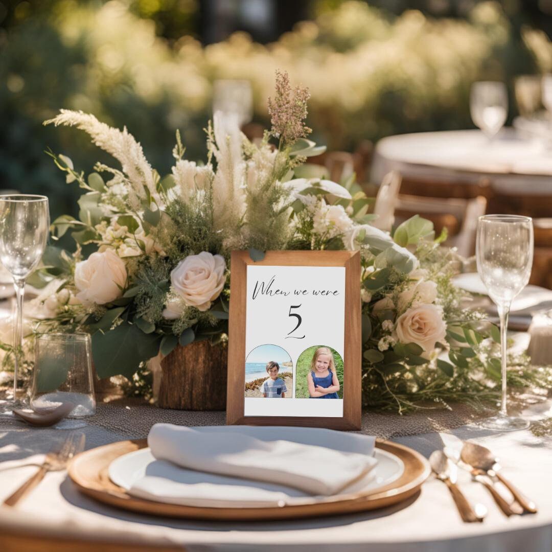 Wedding Table Numbers Template Photo Table Numbers Wedding When We Were ...