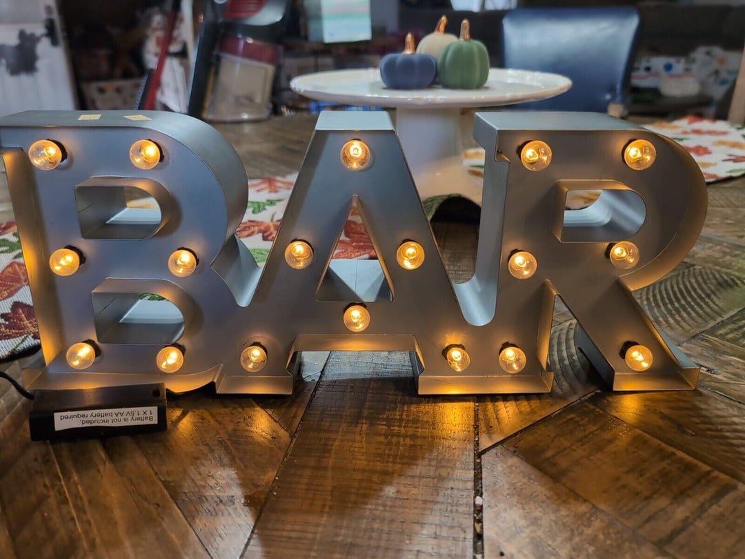 Ez Sealbar Metal Light up Sign - Etsy