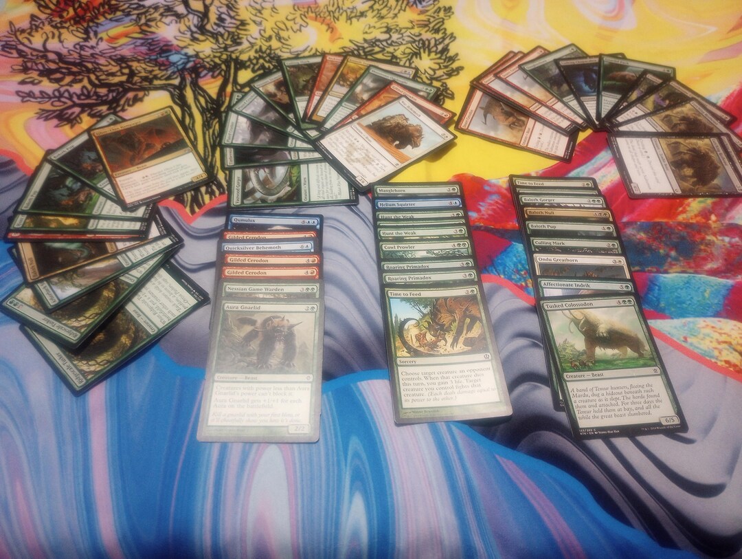 Magic the Gathering - Beasts - Ready Theme Decks - Etsy