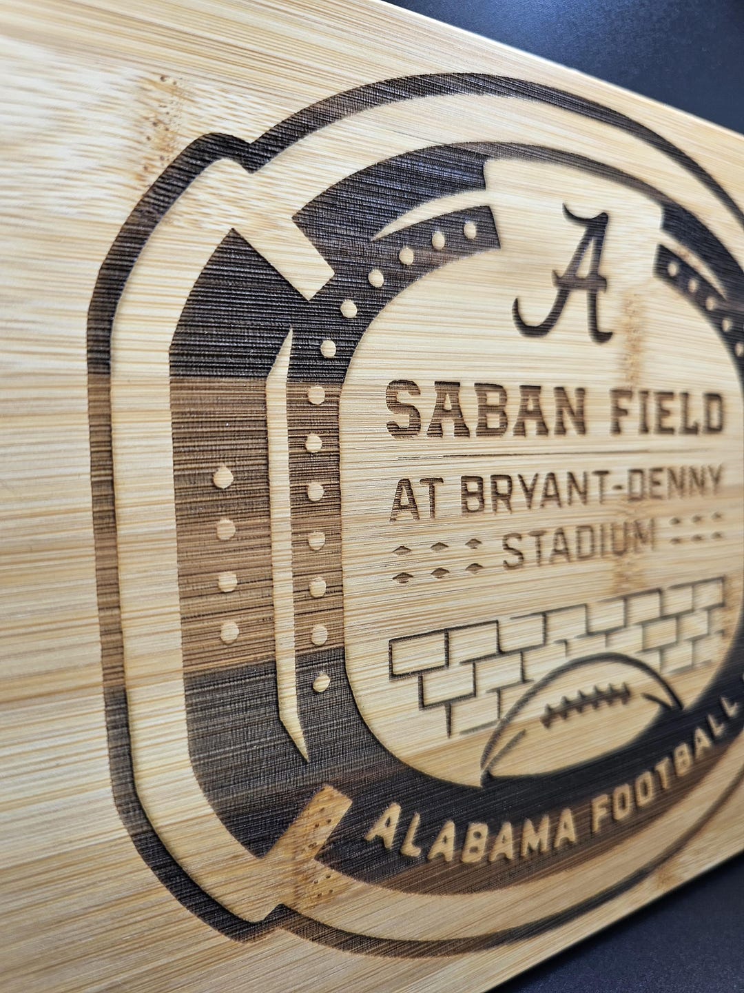 College Football Laser Engraved Cutting Board - Etsy