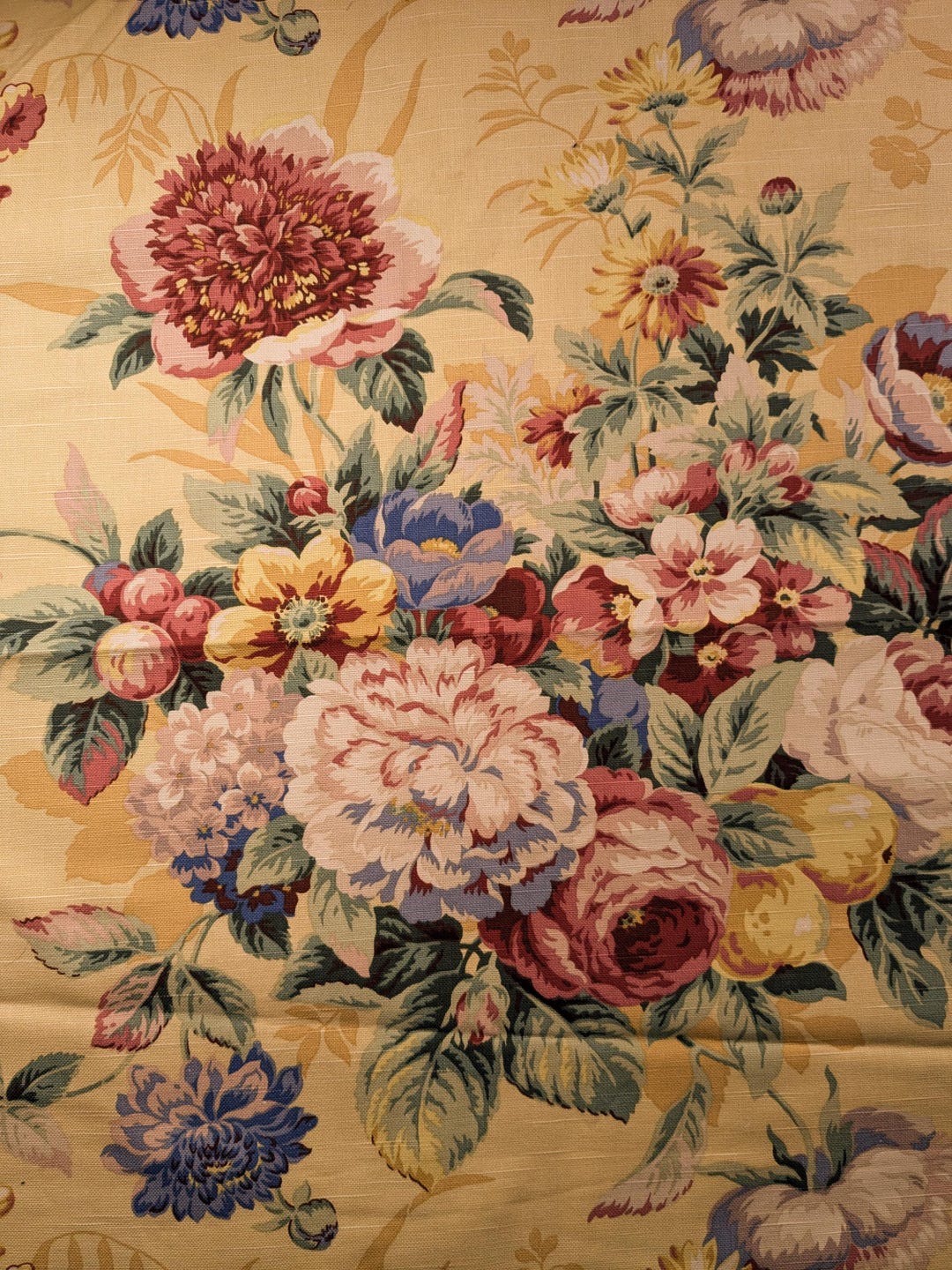 Vintage 80's Jay Yang Design Upholstery Fabric - Etsy