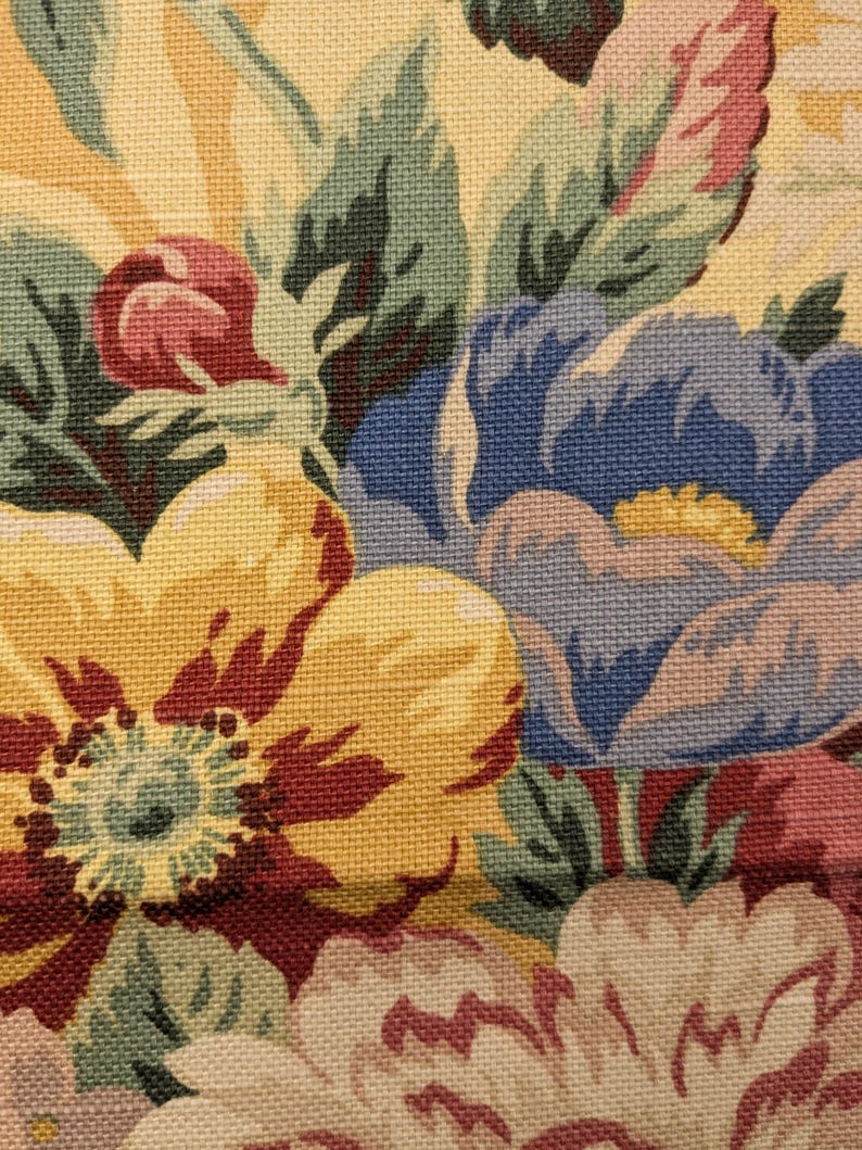 Vintage 80's Jay Yang Design Upholstery Fabric - Etsy