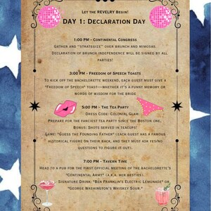 Last Declaration of Independence Founding Fathers Bachelorette Invite ...