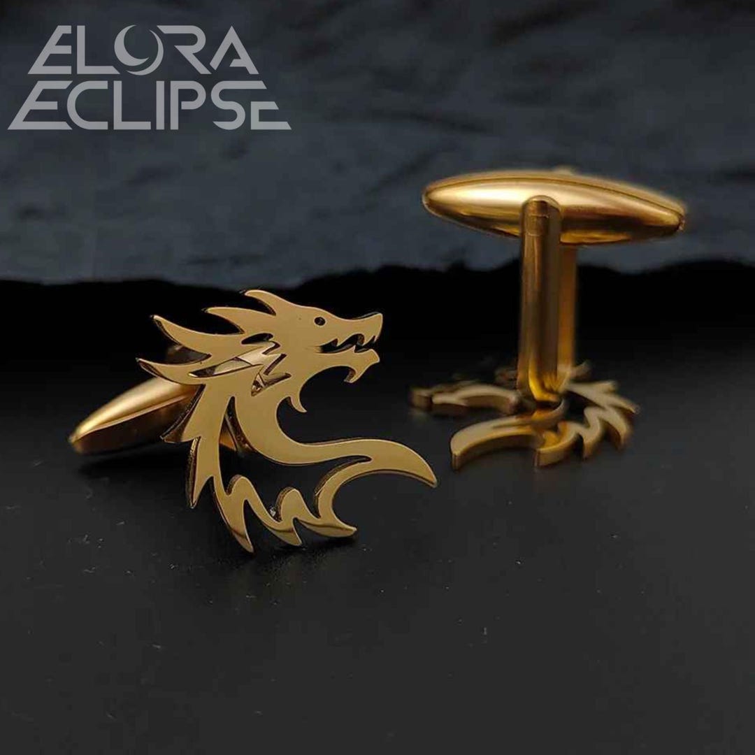 Custom Dragon Cufflinks, Dragon Cufflink, Groomsmen Cufflinks, Dragon ...