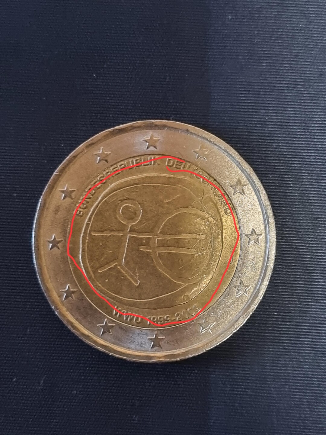 2 Euro Coin Stick Figure - Etsy