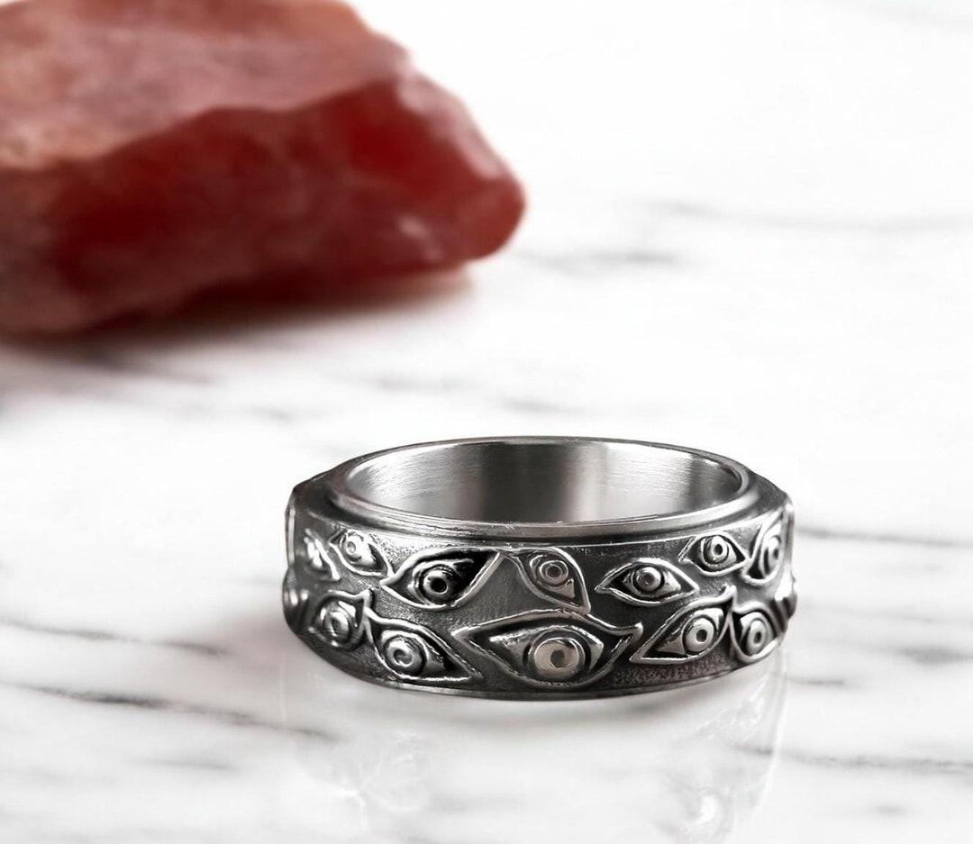 Sukuna Eye Fidget Ring, Jujutsu Kaisen Eye Ring, Antianxiety Ring ...