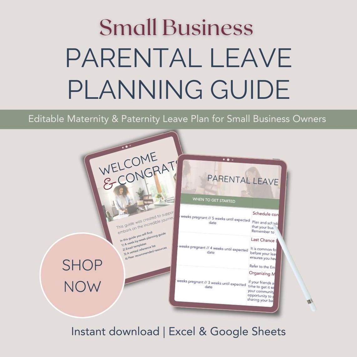 Parental Leave Planning Guide for Small Business Owners. Week-by-week ...