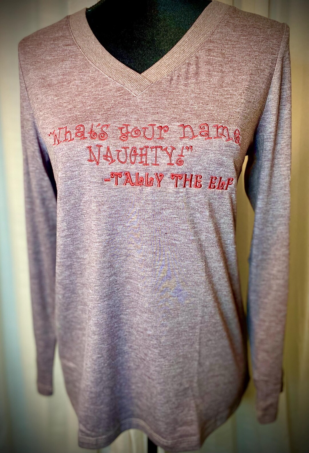 Embroidered Tally the Elf “what’s Your Name?” Shirt - Etsy