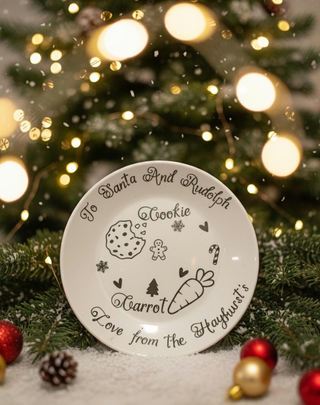 Santa Treat Plate - Etsy
