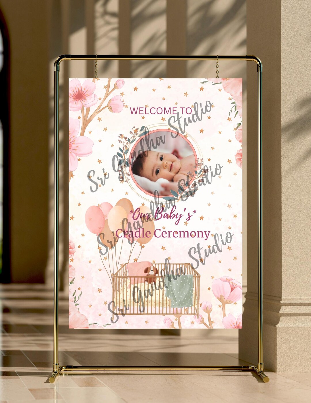 Personalized Cradle Ceremony Bundle | Welcome Banner | Video Invitation ...