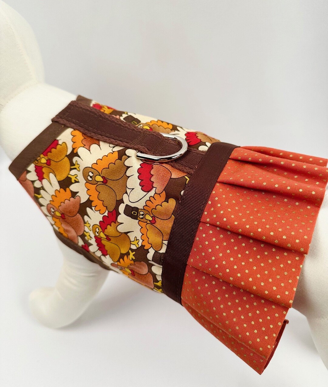 Thanksgiving Turkey Ruffle Dog Harness Vest - Etsy