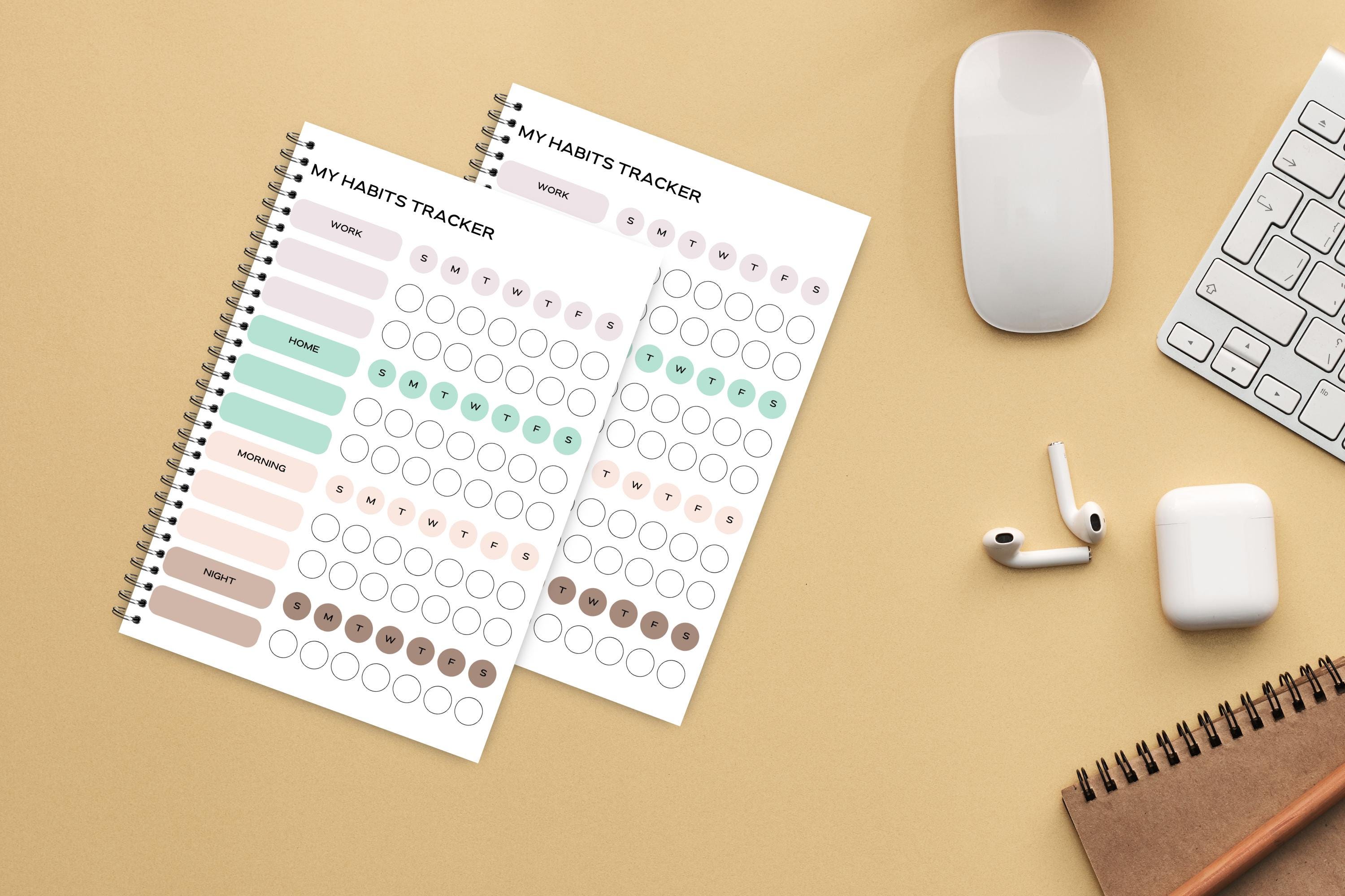 Colorful My Habit Tracker Planner | Habit Planner | Tracker Printable ...
