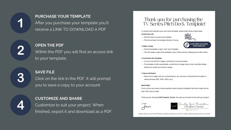 Fully Customizable TV Series Pitch Deck Template for Any Genre in Canva ...