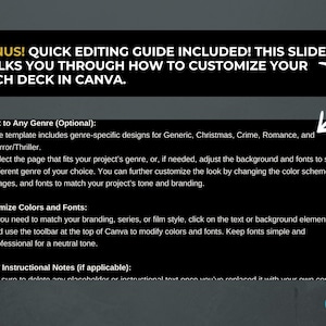 Film & TV Pitch One Sheet Template: 5 Canva Layouts (digital Download ...