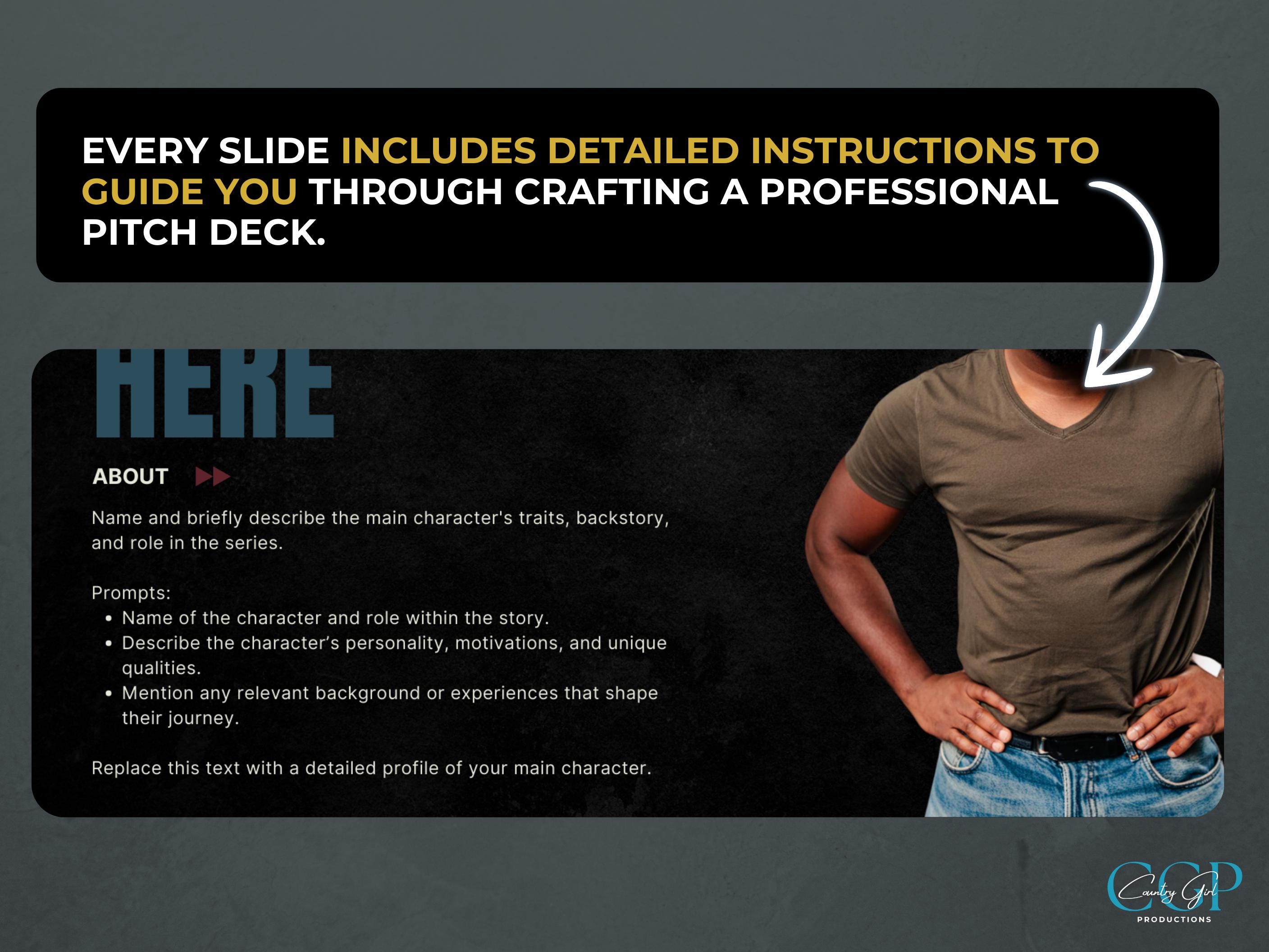 TV Series Pitch Deck Template: Customizable Canva Presentation (digital ...