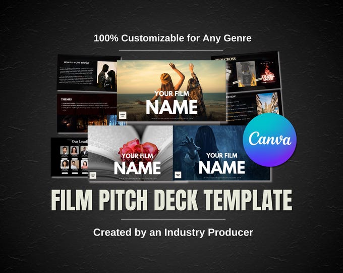 Cinematic Film Pitch Deck Template - Etsy Canada