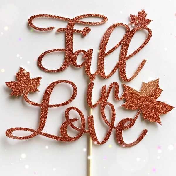 Fall Cake Topper - Etsy